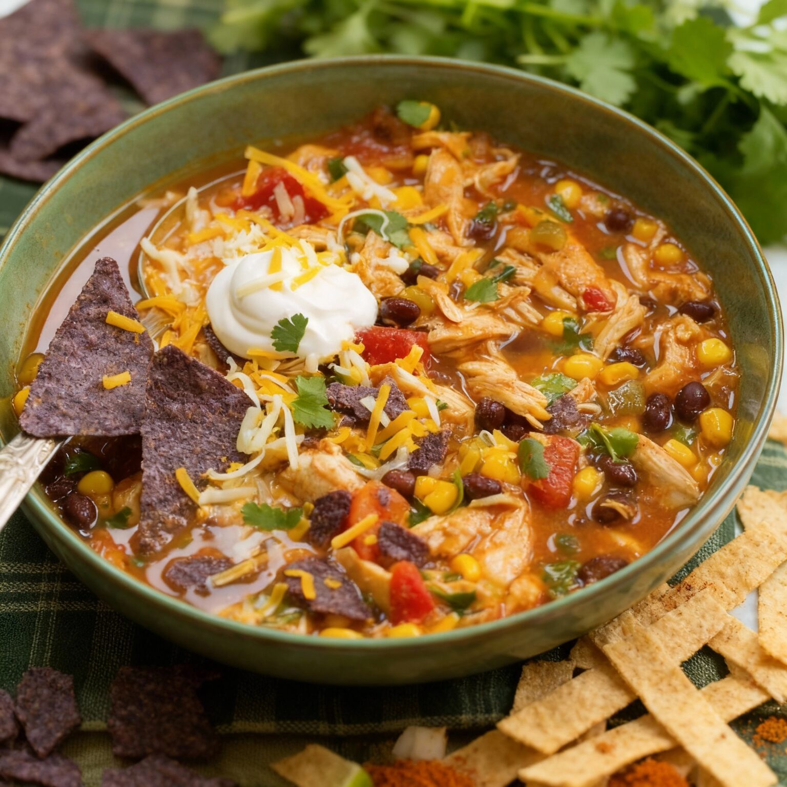 Slow Cooker Chicken Tortilla Soup (Diabetic-Friendly): Easy & Healthy 2025