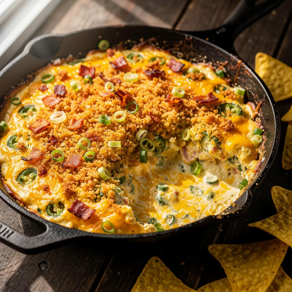 Jalapeno Popper Dip with the Ultimate Crispy Bacon Topping 2026